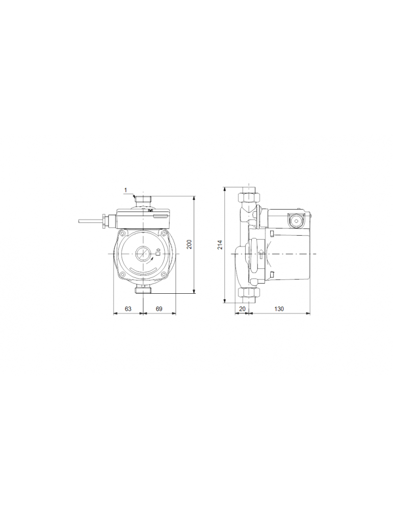 Domestic and compact pressure pump UPA