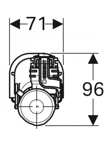 Lower feed mechanism Geberit 360 series