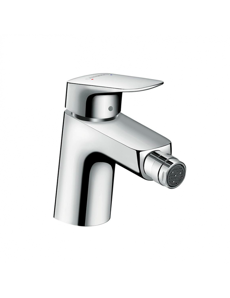 Logis 70 bidet single-lever mixer with automatic emptyer