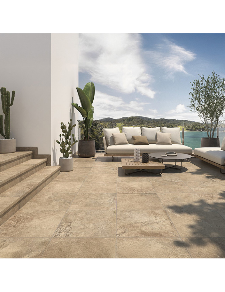 PELDAÑO RECTO 120 PETRA OCRE ANTID C3